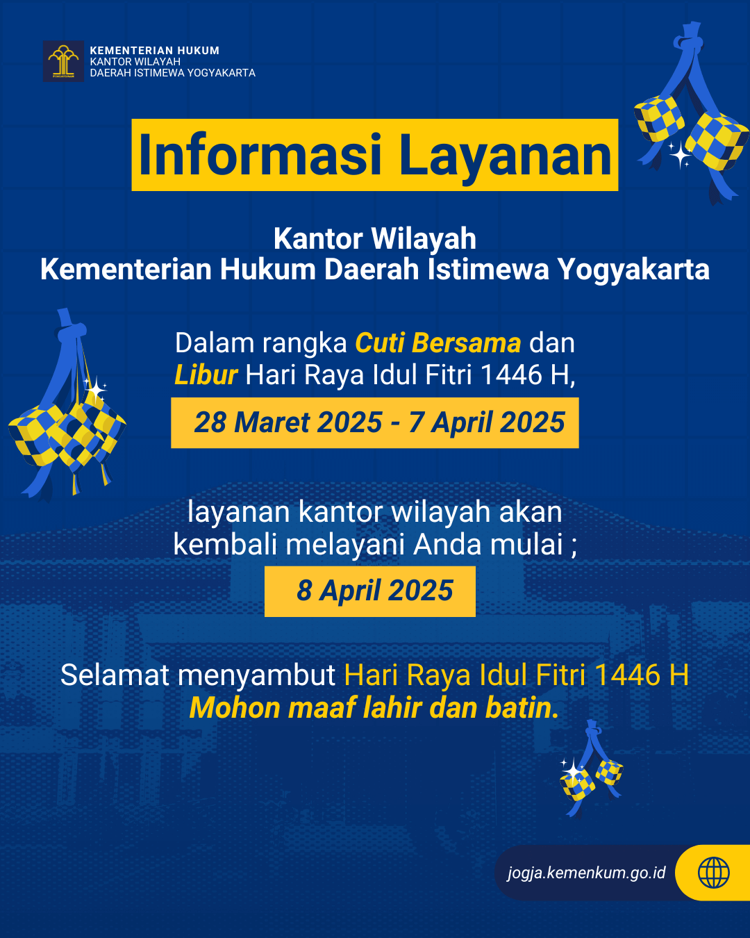 Beranda | Laman Resmi Kantor Wilayah Kementerian Hukum Daerah Istimewa Yogyakarta