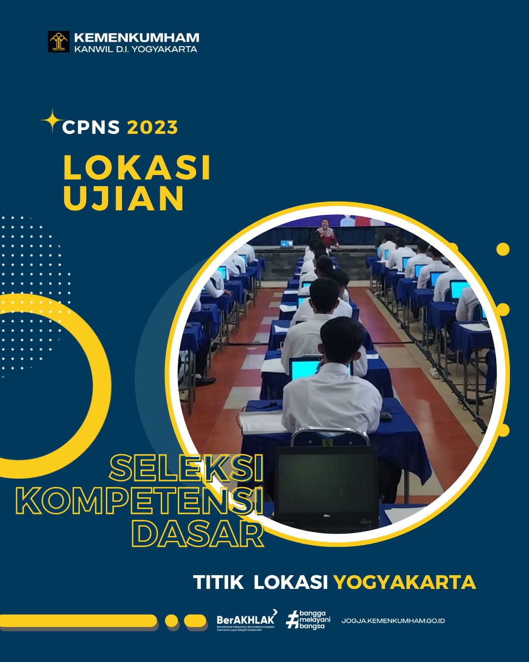 Lokasi Seleksi Kompetensi Dasar CPNS Kemenkumham 2023 di Yogyakarta