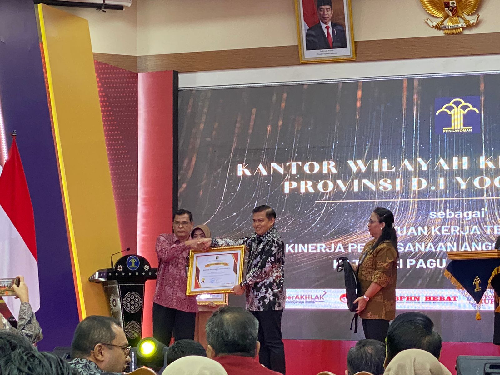 Kemenkumham DIY Kembali Raih Penghargaan Satker Terbaik Kinerja Pelaksanaan Anggaran