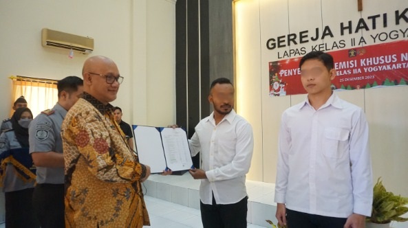 114 WBP di DIY Terima Remisi Khusus Natal Tahun 2023, 2 Langsung Bebas