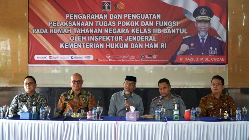 Kunjungi Rutan Bantul, Inspektur Jenderal: Disiplin Bekerja, Jaga Nama ...