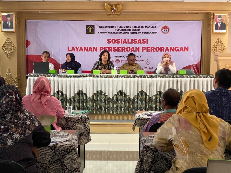 Kemenkumham DIY Ajak UMKM Sleman 'Melek' Legalitas Usaha dengan Perseroan Perorangan
