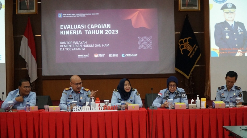 Evaluasi Capaian Tarja, Kakanwil Apresiasi Kinerja Jajaran Kemenkumham DIY