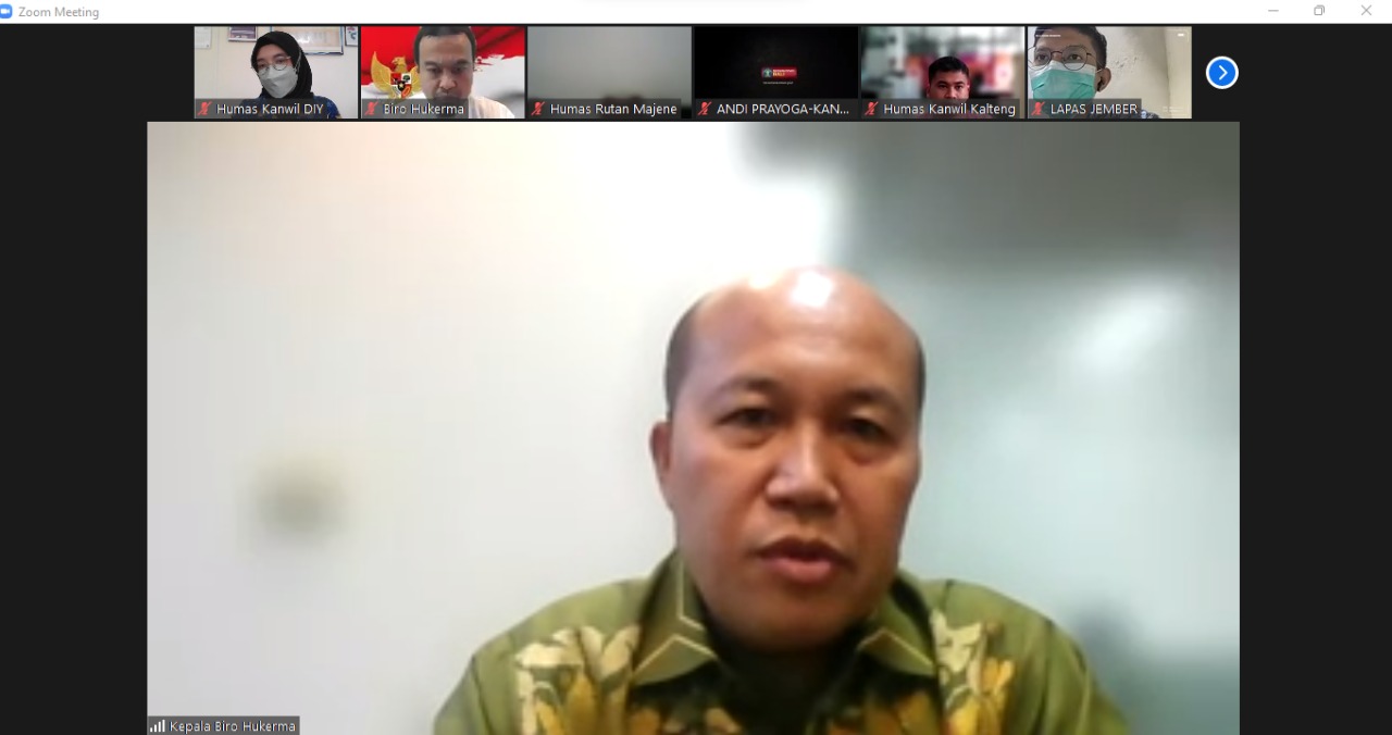 Pengarahan Biro Hukerma, Kanwil DIY Terus Berupaya Tingkatkan Kualitas Pengelolaan Website